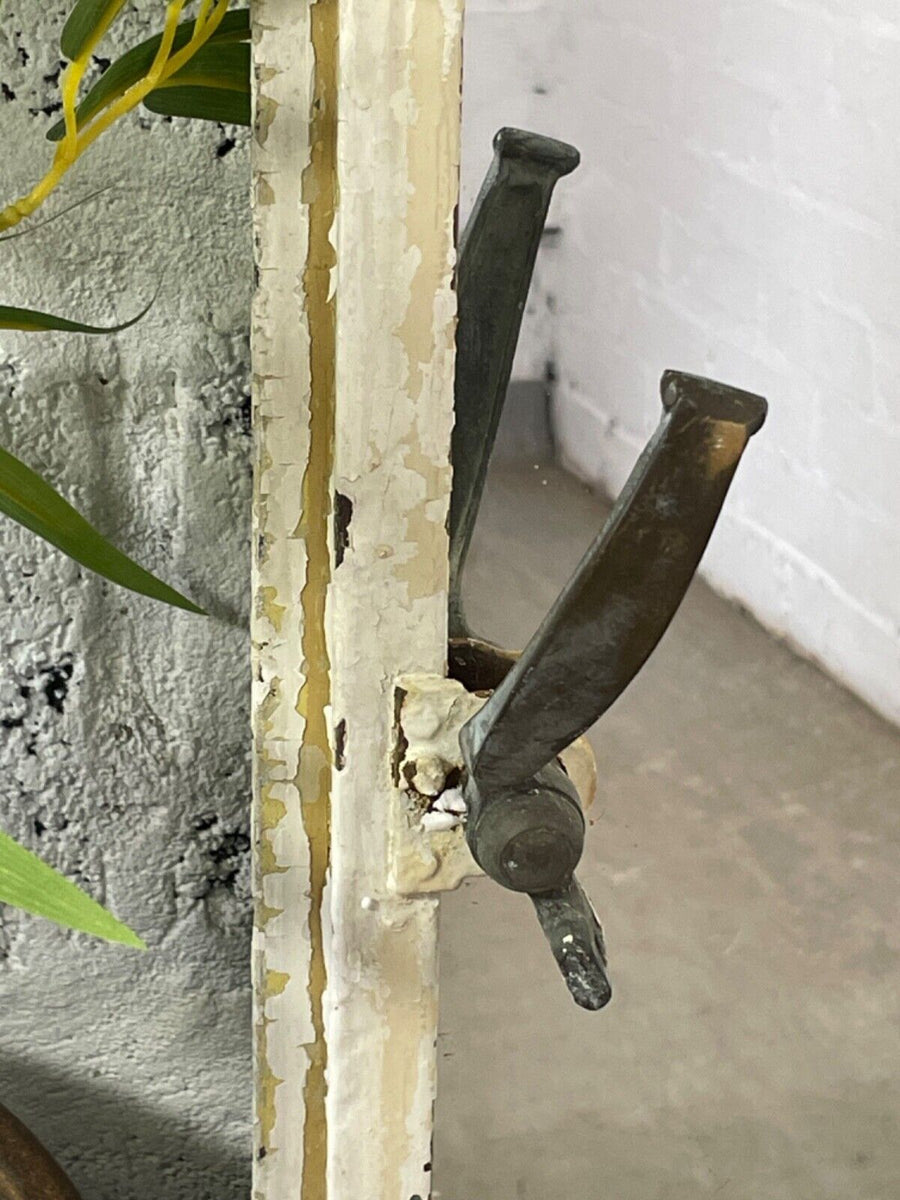 Vintage Reclaimed Industrial Cast Wrougt Iron Metal Window Frame Garde ...