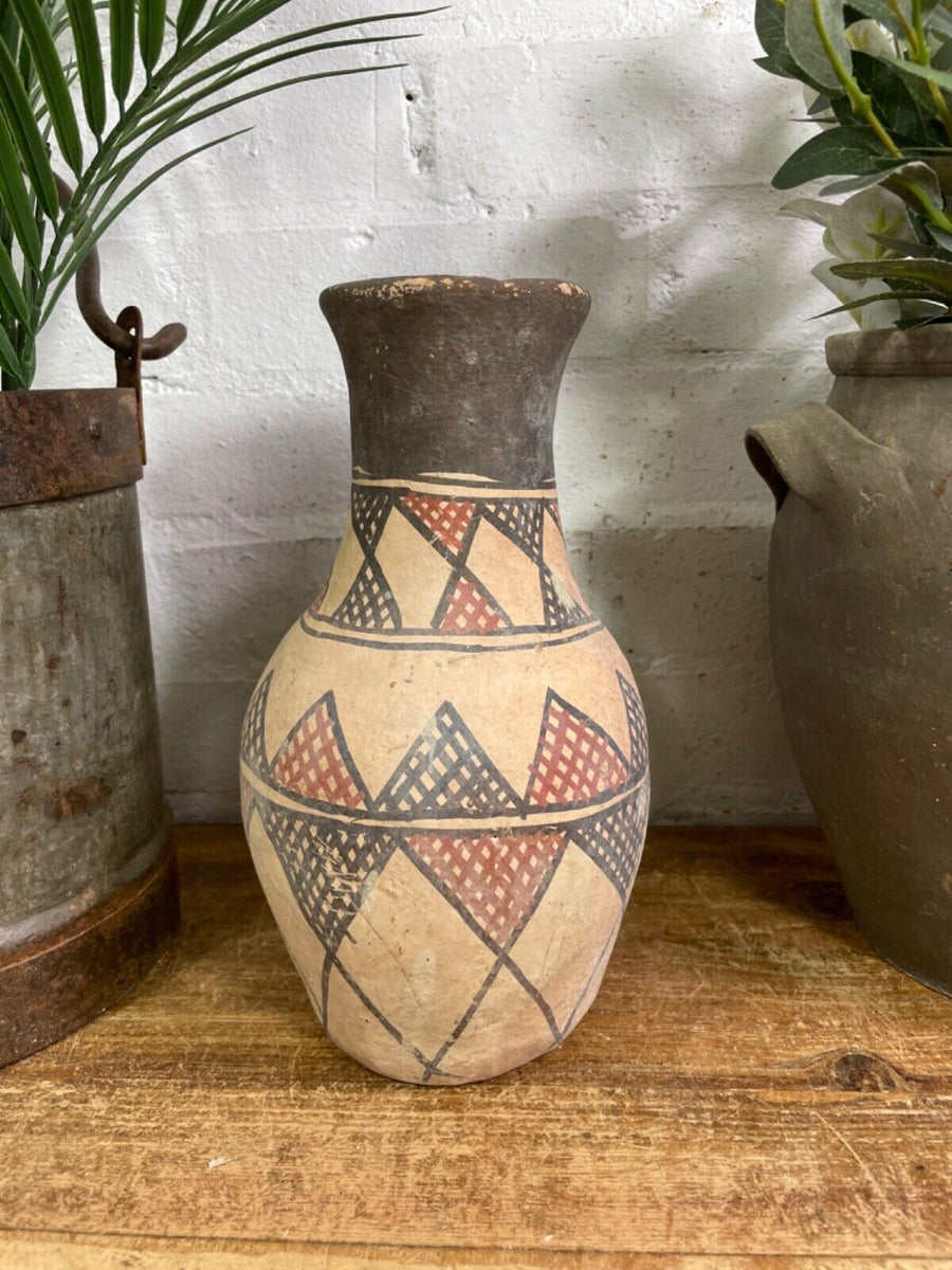 Vintage Moroccan Hand Made Rustic Wabi Sabi Berber Rif Pot Dry Flower ...
