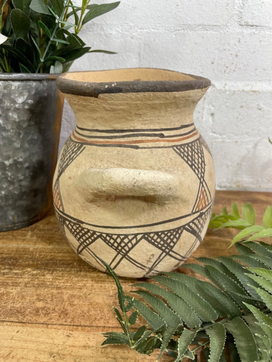 Vintage Moroccan Hand Made Rustic Wabi Sabi Berber Rif Pot Dry Flower ...