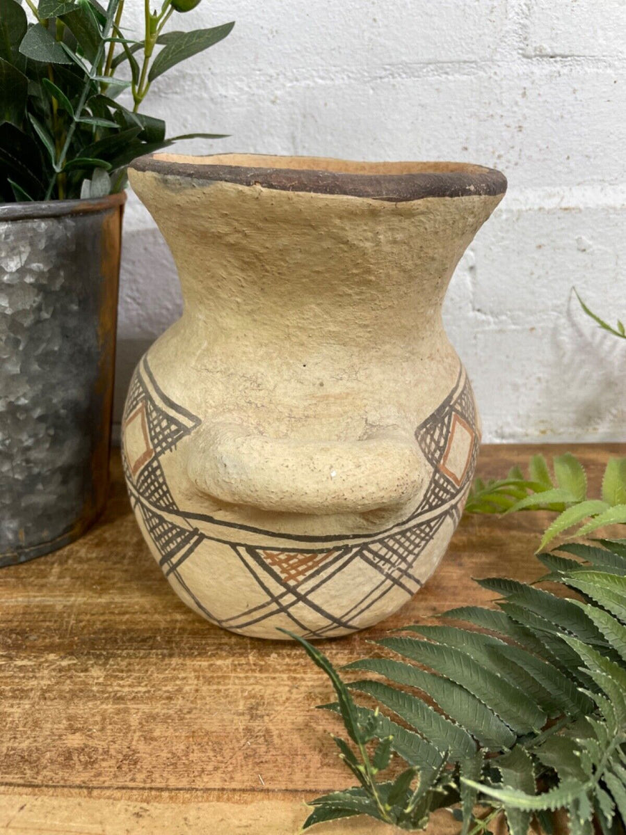 Vintage Moroccan Hand Made Rustic Wabi Sabi Berber Rif Pot Dry Flower ...