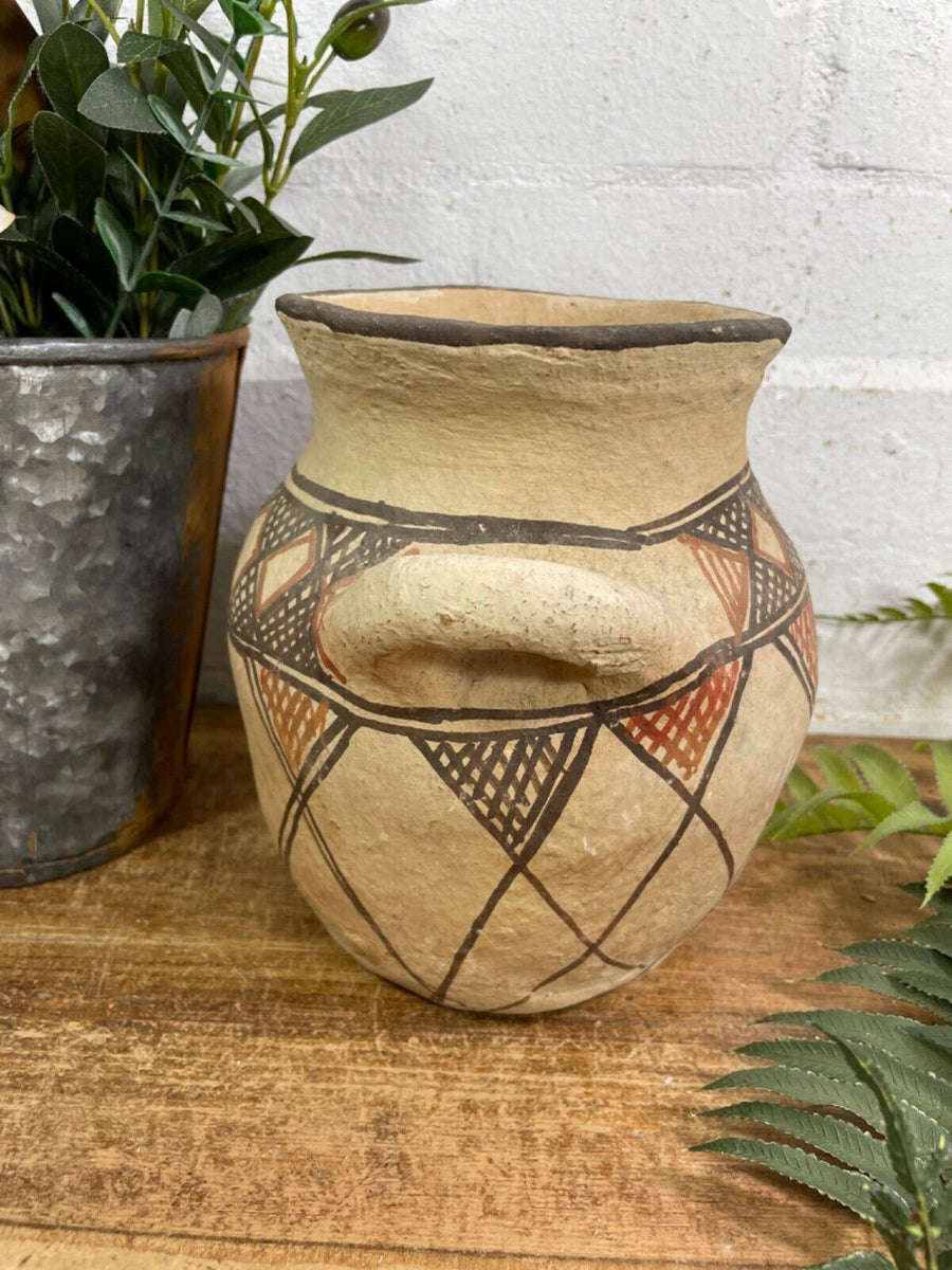 Vintage Moroccan Hand Made Rustic Wabi Sabi Berber Rif Pot Dry Flower ...