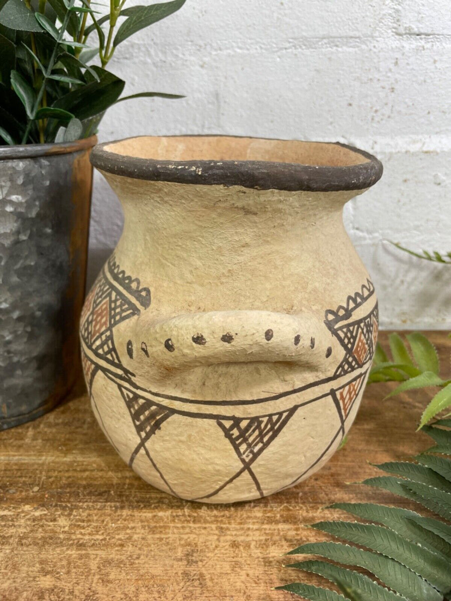 Vintage Moroccan Hand Made Rustic Wabi Sabi Berber Rif Pot Dry Flower ...