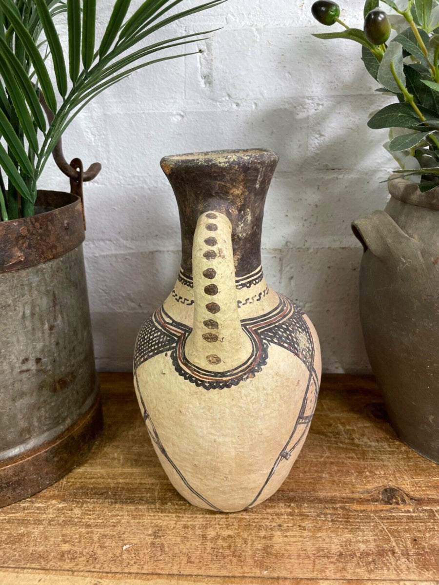 Vintage Moroccan Hand Made Rustic Wabi Sabi Berber Rif Pot Dry Flower ...